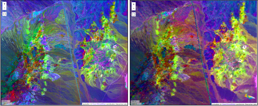 Hyperspectral Imaging for Mining: EnMAP Satellite Data versus SpecTIR Airborne Data